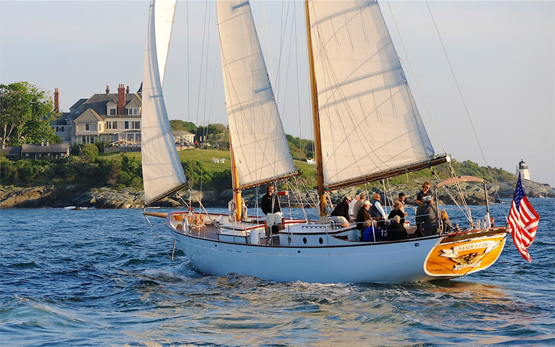 Schooner Madeleine sail boat tours Newport RI | Newport Classic Cruises